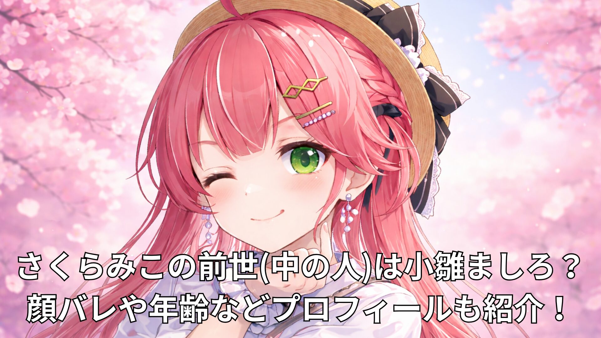 さくらみこの前世(中の人)は小雛ましろ？顔バレや年齢などプロフィールも紹介！ | ヲタ男の推し活人生録